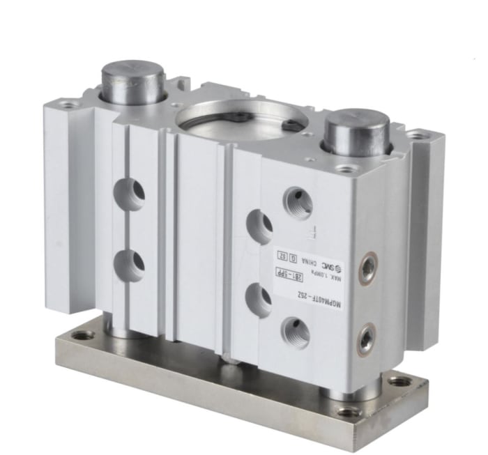 MGPM40TF-25Z SMC | SMC Pneumatic Guided Cylinder - 40mm Bore, 25mm Stroke, MGP Series, Double ...