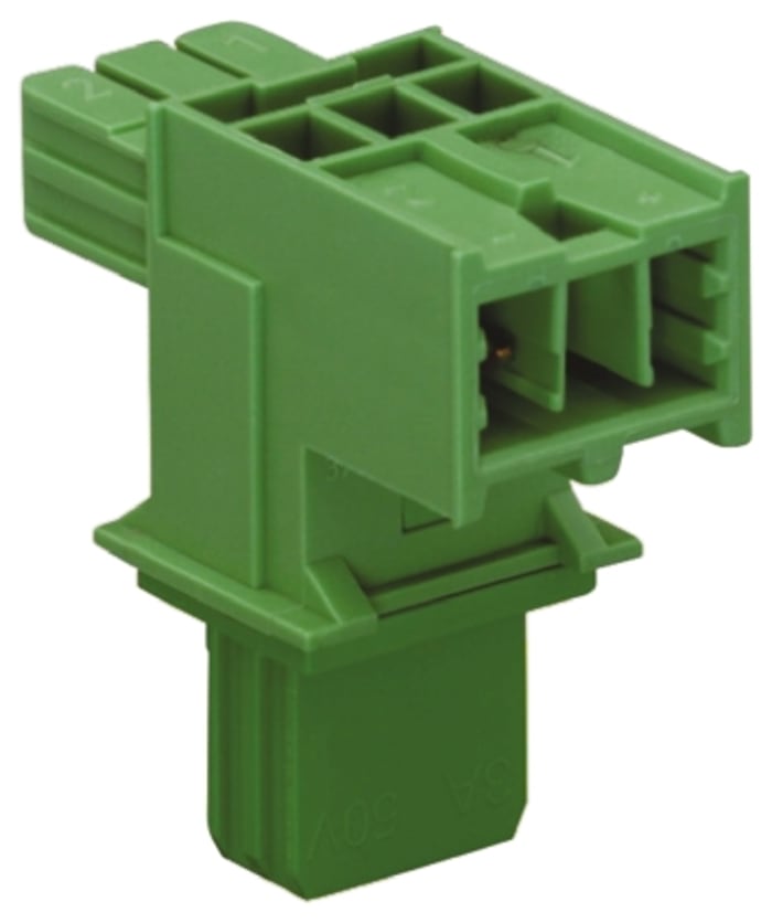 893-1606 WAGO | WAGO Distribution Block, 2-Pole, Female, Male, 2-Way ...