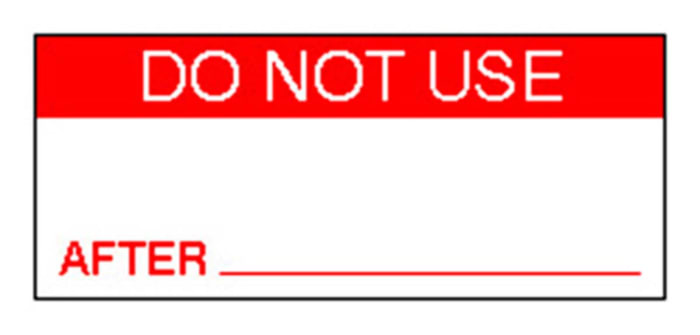 RS PRO | RS PRO Adhesive Pre-Printed Adhesive Label-Do Not Use ...