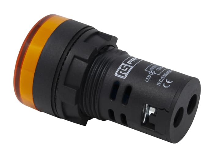 RS PRO | RS PRO, Panel Mount Yellow LED Pilot Light, 22mm Cutout, IP65 ...