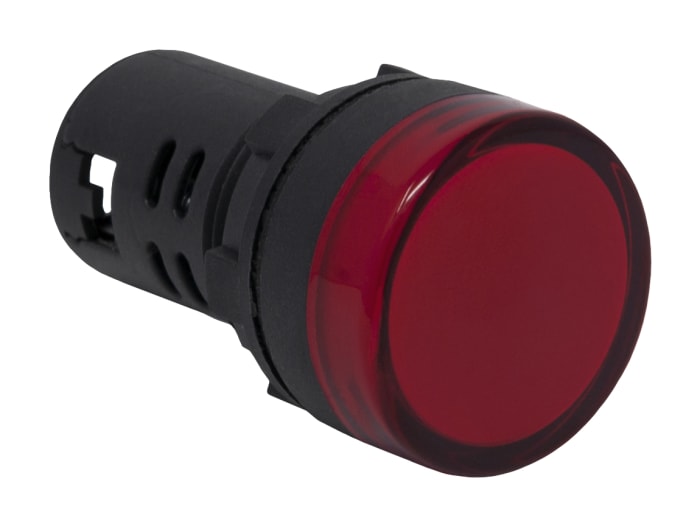 RS PRO | RS PRO, Panel Mount Red LED Pilot Light, 22mm Cutout, IP65 ...