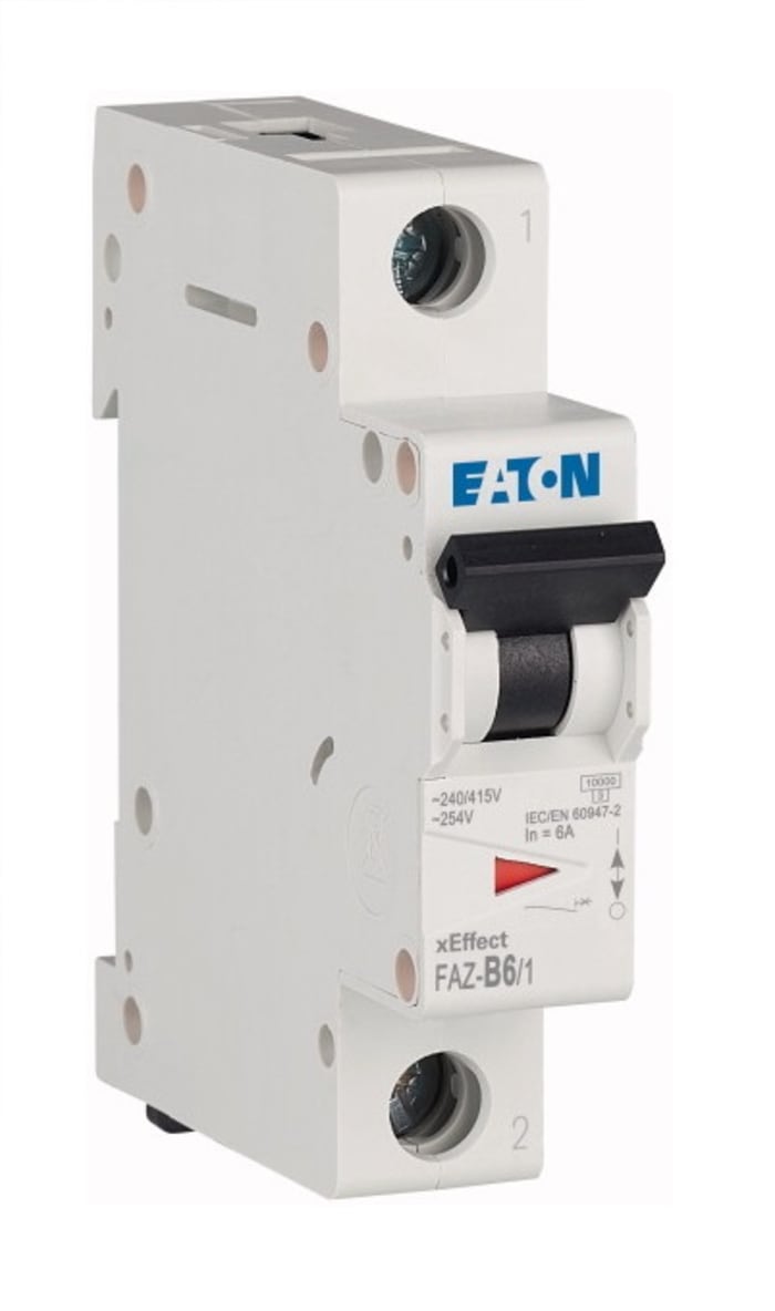 239001 FAZ6-B6/1 Eaton | Eaton xEffect MCB, 1P, 6A Curve B, 230 → 400V AC, 6 kA Breaking ...