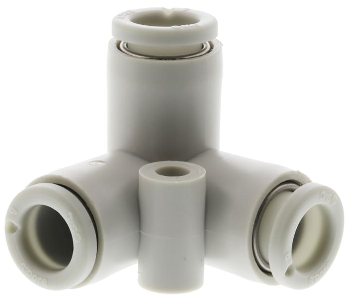 KQ2D06-00A SMC | SMC KQ2 Series Delta Union Tube-to-Tube Adaptor, Push In 6 mm to Push In 6 mm ...