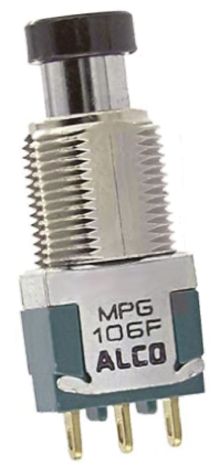 MPG106F TE Connectivity | TE Connectivity Push Button Switch, Momentary ...