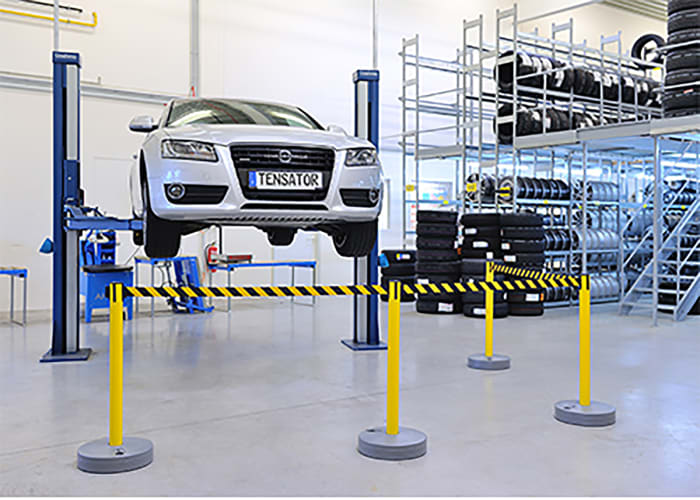 885T-35-D4 Tensator | Tensator Black & Yellow Plastic Retractable ...