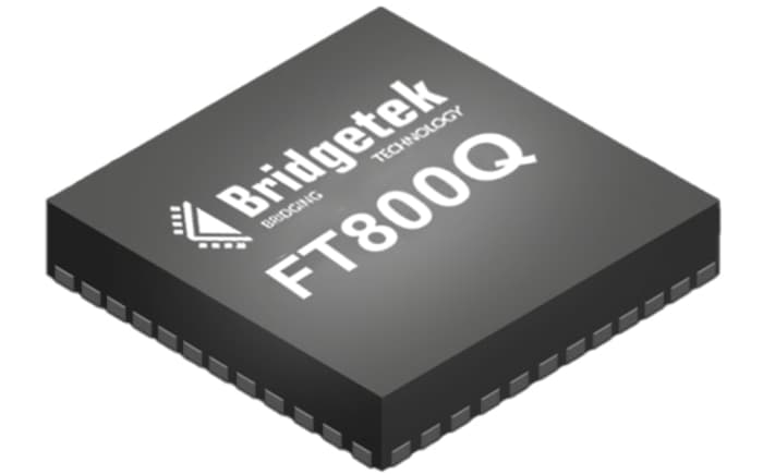 FT800Q-R Bridgetek | FT800Q-R, Graphics Controller 48-Pin QFN | 787-7668P | RS