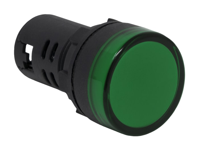 RS PRO | RS PRO, Panel Mount Green LED Pilot Light, 22mm Cutout, IP65 ...