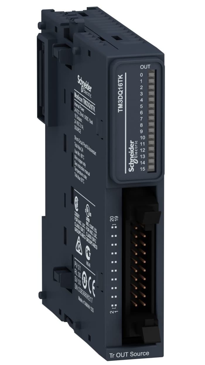 TM3DQ16TK Schneider Electric | Schneider Electric TM3 Series PLC I/O Module for Use with Modicon ...