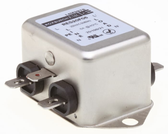 RES20F06 Roxburgh EMC | Roxburgh EMC, RES20 6A 250 V ac DC → 400Hz ...