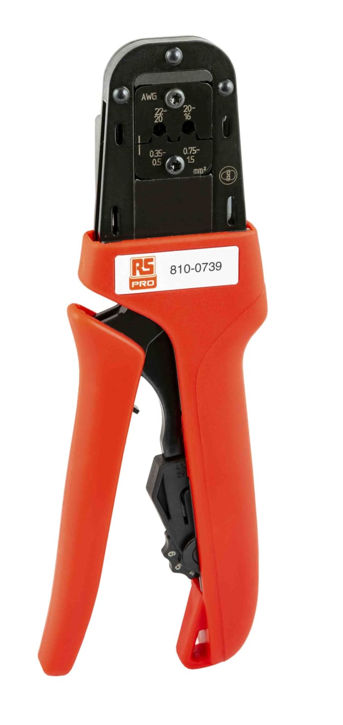 RS PRO | RS PRO Hand Ratcheting Crimp Tool for Crimp Contacts, 0.35 → 1 ...