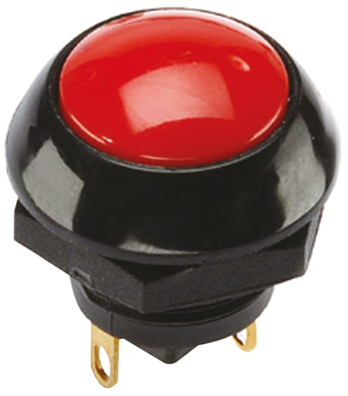 P9-513121W Otto | Otto Push Button Switch, Momentary, Panel Mount, SPDT ...