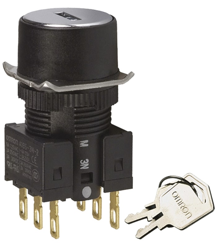 A165K-T3M-2 Omron | Omron IP65 Key Switch, DPDT 3-Way | 818-1857 | RS
