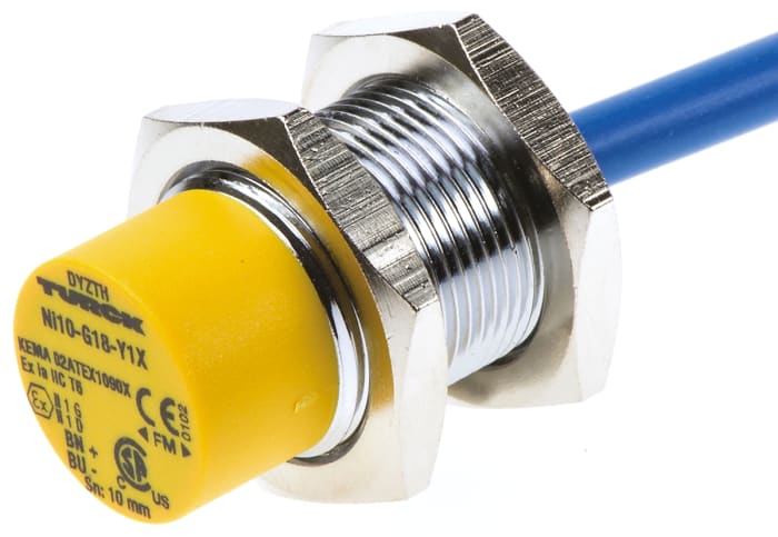 Ni10-G18-Y1X Turck | Turck Inductive Threaded Barrel Proximity Sensor ...