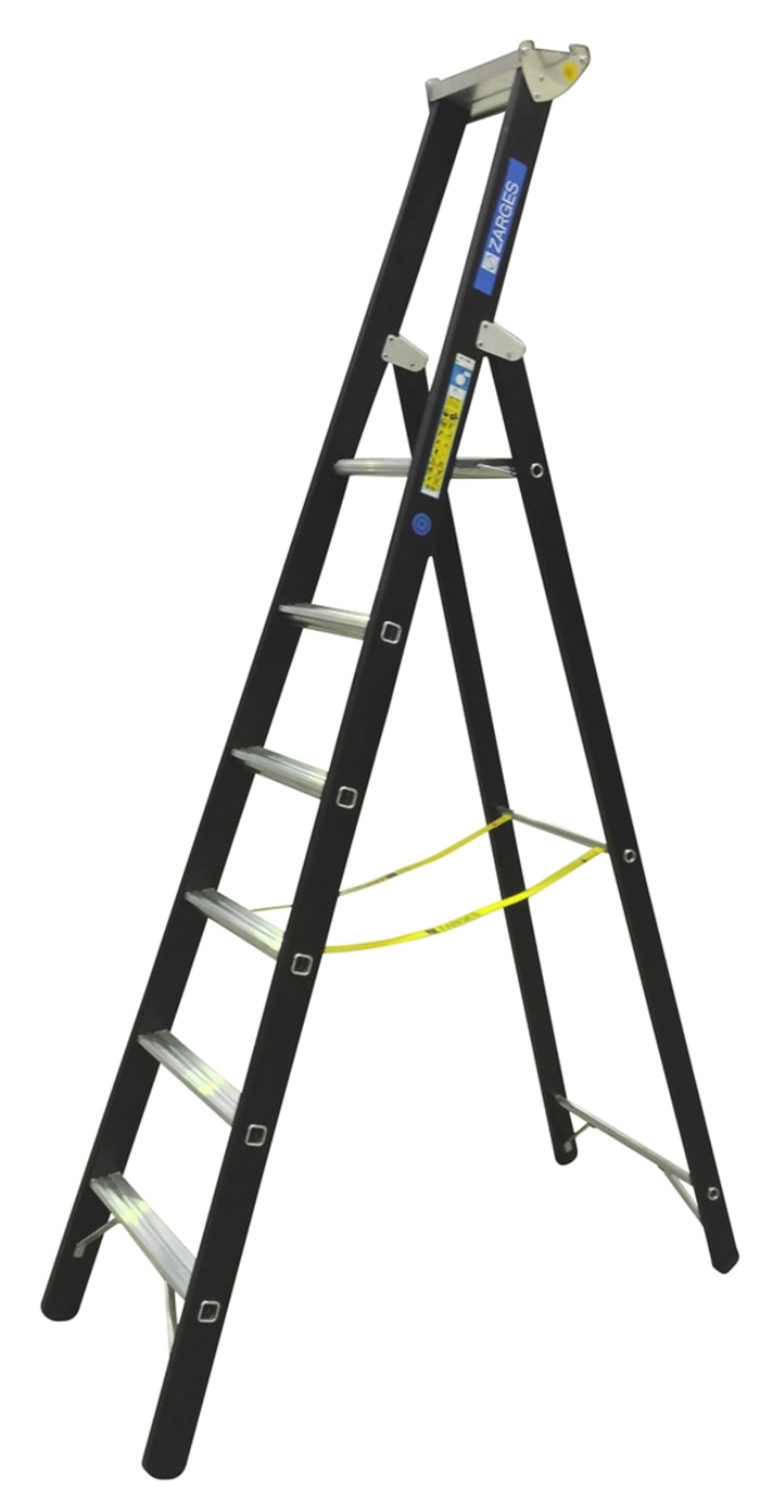 41148 Zarges | Zarges Aluminium 6 steps Step Ladder, 1.59m platform ...