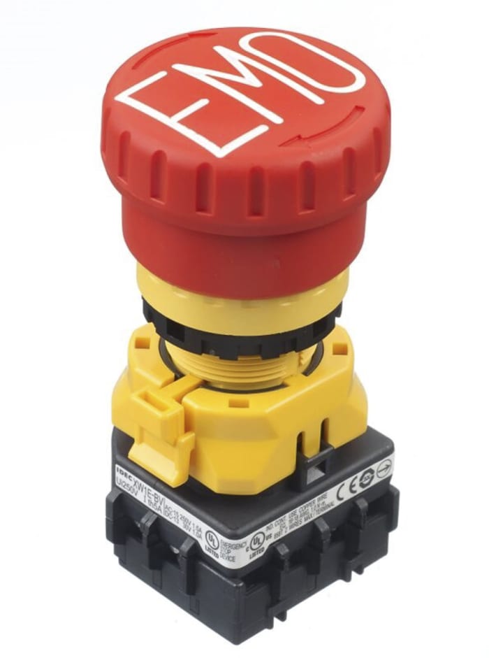 XW1E-BV413M-RH-EMO Idec | Idec XW1E Series Twist Release Emergency Stop ...