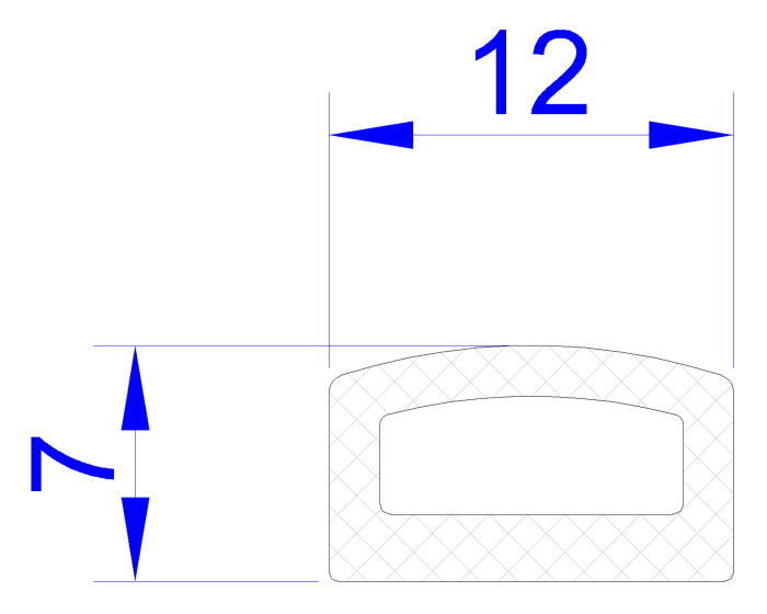 RS PRO | RS PRO Black EPDM Edging Strip, 20m | 837-2114 | RS