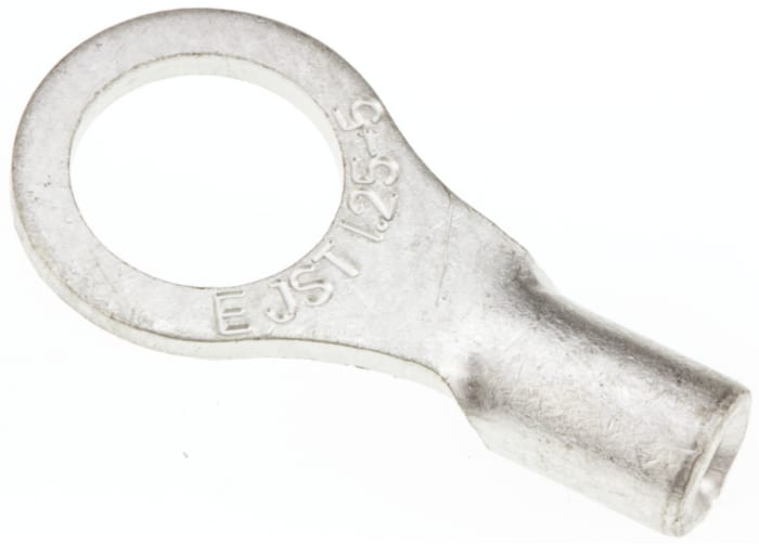 1.25-5 JST | JST, R Uninsulated Ring Terminal, 5 mm Stud Size 22 AWG 16 ...