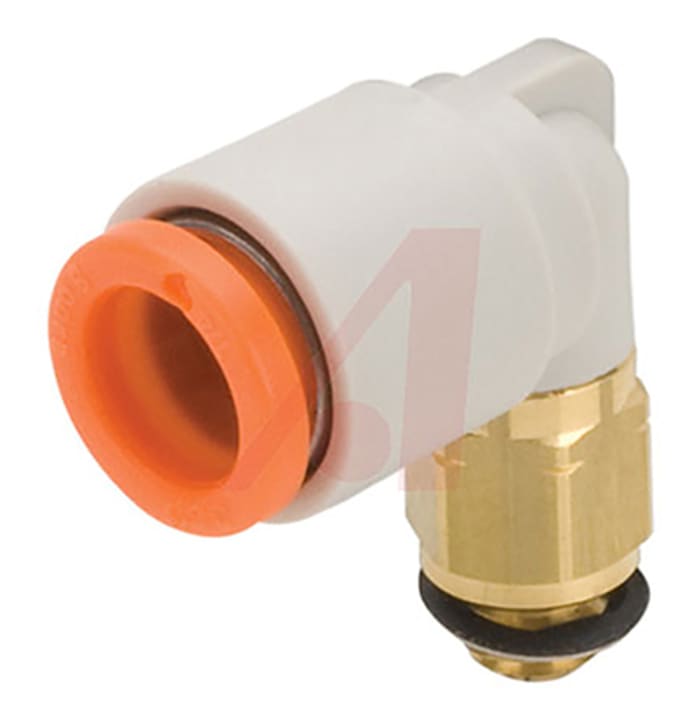 KQ2L01-32N SMC | SMC KQ2 Series Elbow Threaded Adaptor, UNF 10-32 Male ...
