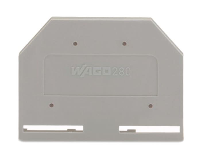 280-301 WAGO | WAGO 280 Series End and Intermediate Plate for Use with ...