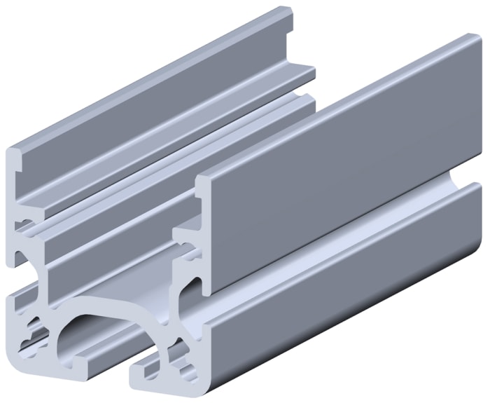 RS PRO | RS PRO Silver Aluminium Frame Profile 40 x 40 mm 8 mm Groove ...