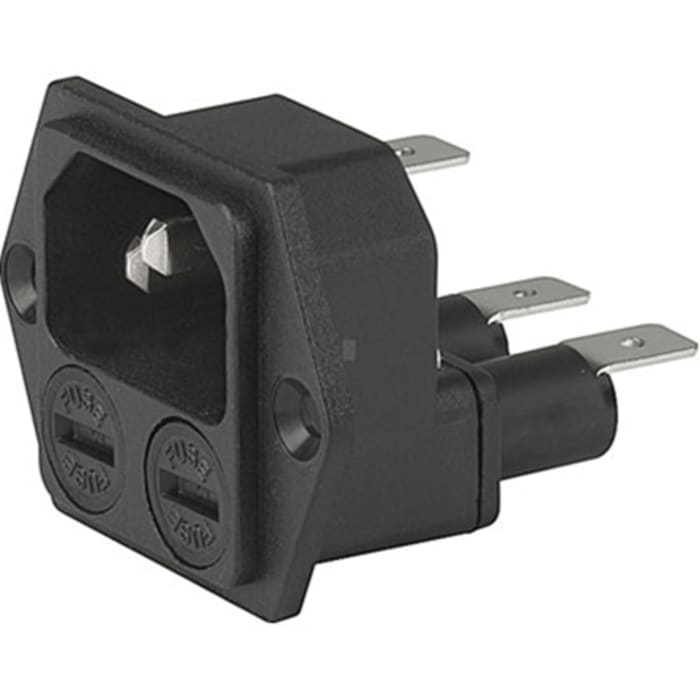 4707.2000 Schurter | Schurter C14, C18 Panel Mount IEC Connector Male ...