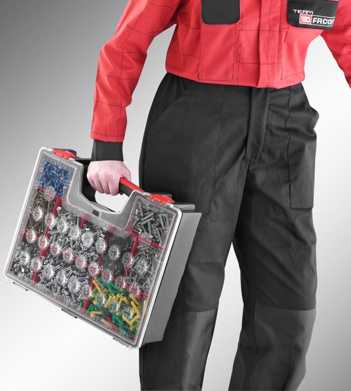 BP.Z8PB Facom | Facom 10 Cell Black PC, Adjustable Compartment Box ...