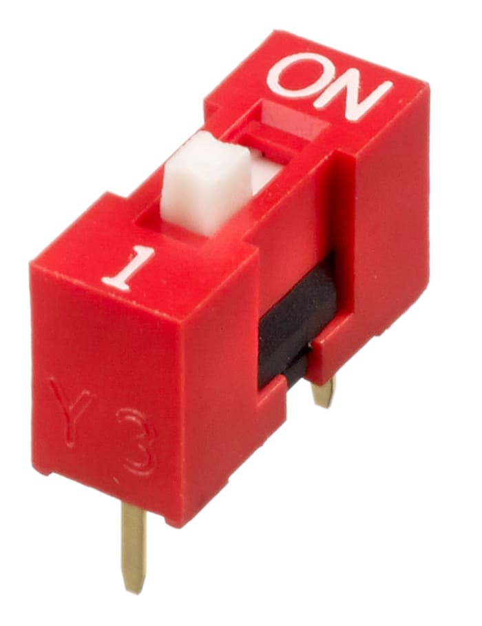 NDS-01-V APEM | APEM 1 Way Through Hole DIP Switch SPST, Raised Actuator | 877-2104 | RS