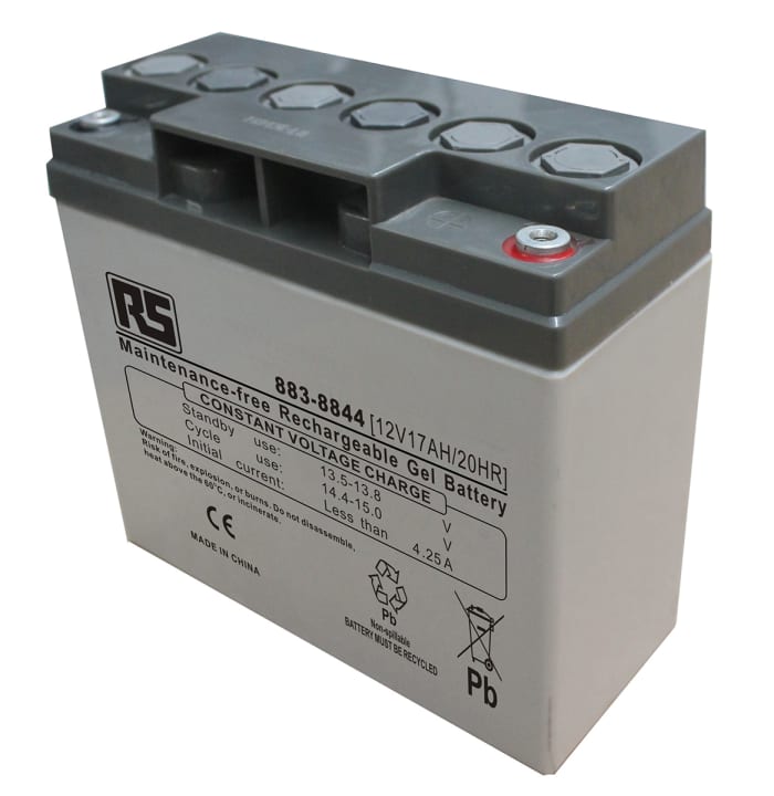 RS PRO | RS PRO 12V T12 Sealed Lead Acid Battery, 17Ah | 883-8844 | RS