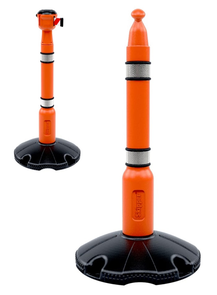 Post01-O Skipper | Skipper Orange Barrier Post | 885-3587 | RS