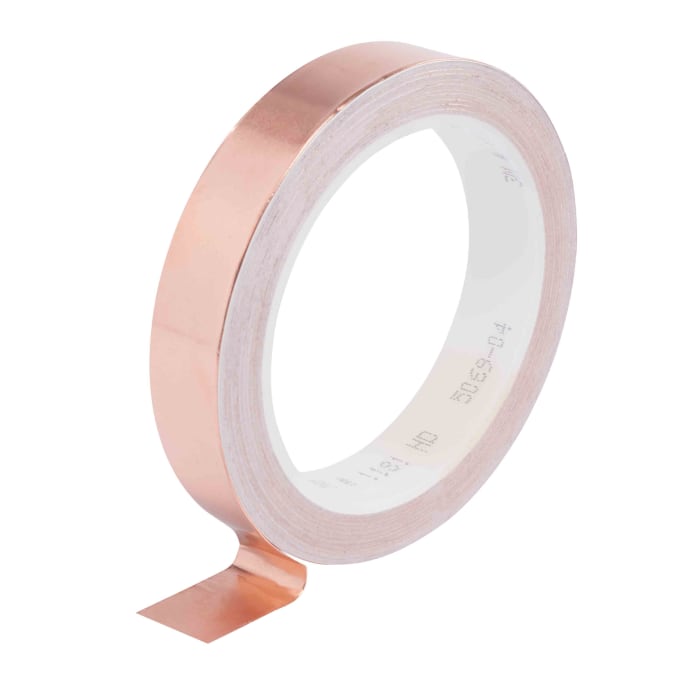 T12459 3M | 3M 1245 Conductive Metallic Tape, 9mm x 16m | 885-5198 | RS