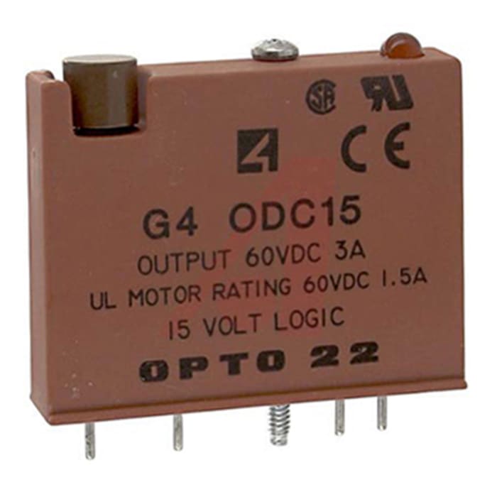 G4ODC15 Opto 22 | Opto 22 PLC I/O Module, 48.8 x 12.2 x 41.1 mm, DC ...