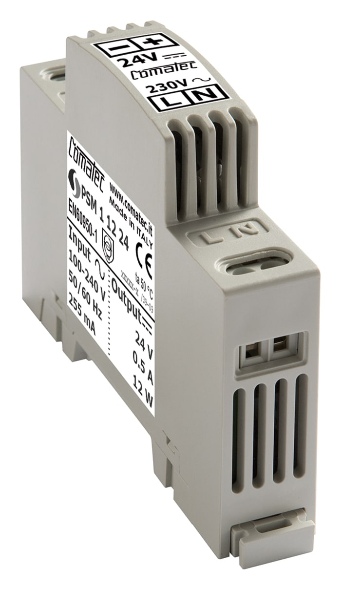 PSM1.12.24 Comatec | Comatec PSM1 Switched Mode DIN Rail Power Supply ...