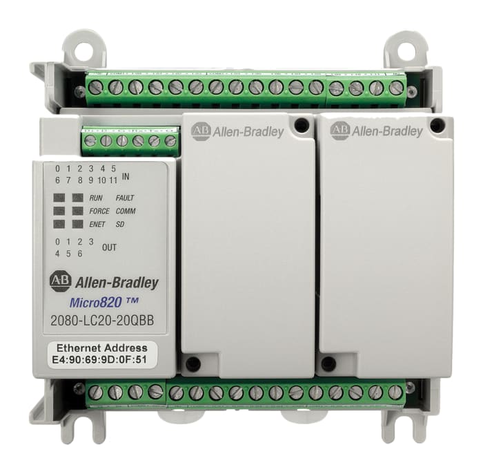 2080-LC20-20AWB Allen Bradley | Allen Bradley Micro820 Series PLC CPU ...