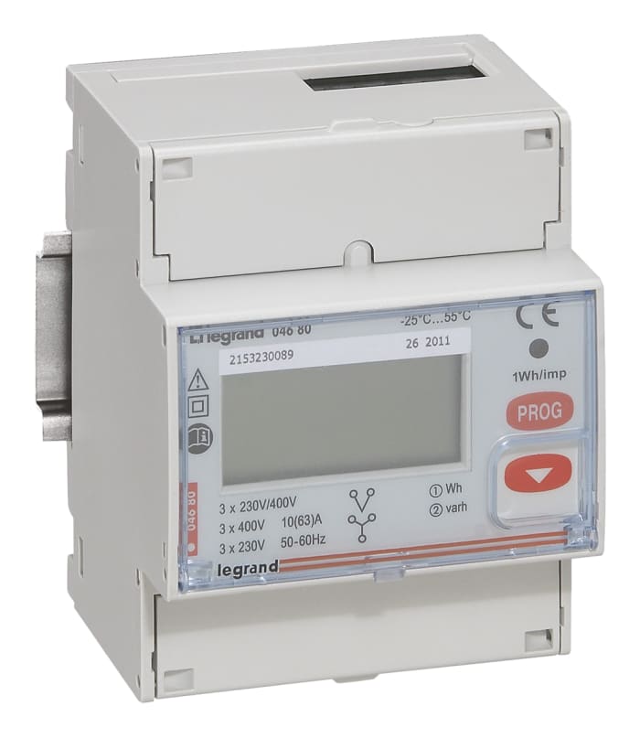 0 046 83 Legrand | Legrand 3 Phase LCD Energy Meter, Type Electronic ...