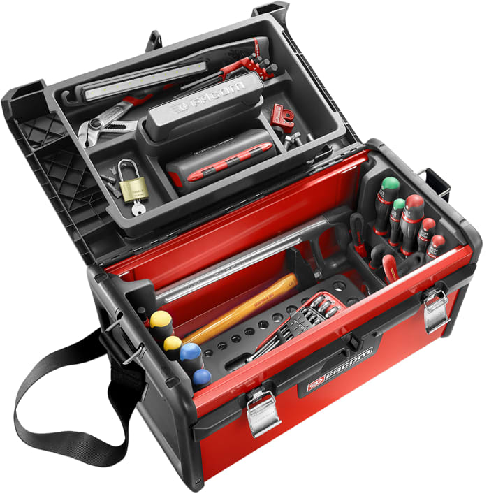 BT.200 Facom | Facom BiMaterial Plastic Tool Box, 510 x 287 x 294mm ...
