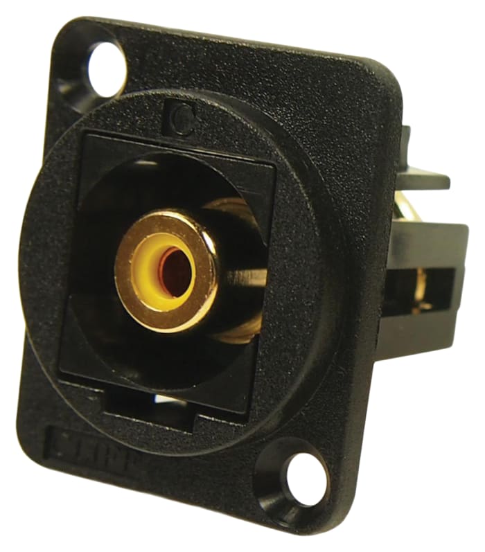 RS PRO | RS PRO Black Panel Mount RCA Socket | 898-7630 | RS Components