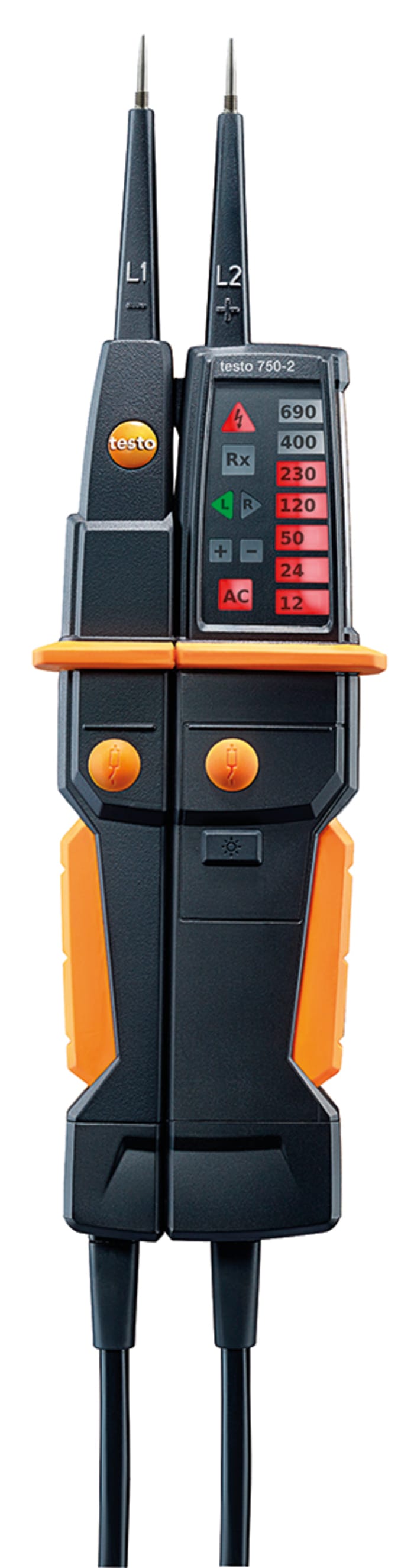 0590 7502 Testo | Testo 750-2, LED Voltage tester, 690V ac/dc ...