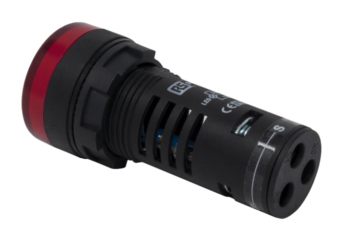 RS PRO | RS PRO, Panel Mount Red LED Pilot Light, 22mm Cutout, IP65 ...