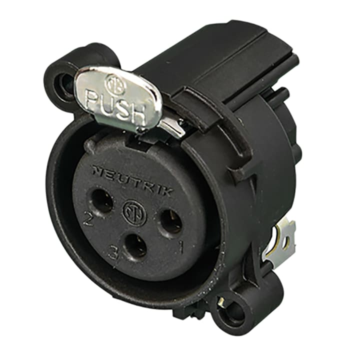 RSNC3FAH1-D Neutrik | Neutrik PCB Mount XLR Connectors, Right Angle ...