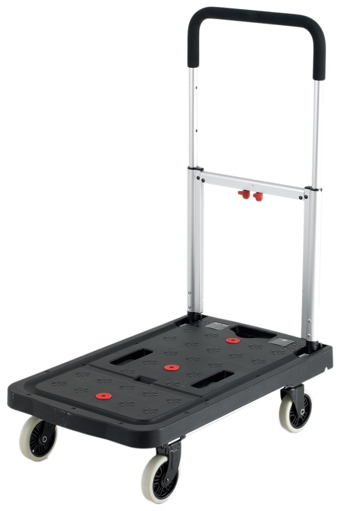 RS PRO | RS PRO Foldable Flatbed Platform Trolley, 920 x 680 x 410mm ...