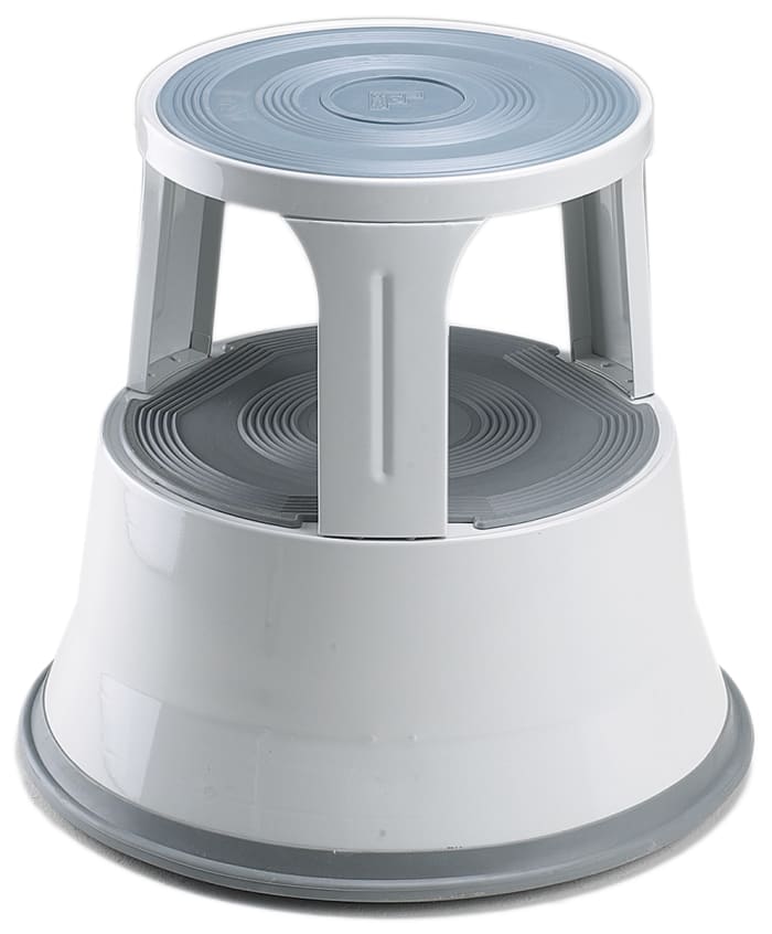 RS PRO | RS PRO 2 Tread Steel Kick Step 0.4m Platform Height, Grey ...