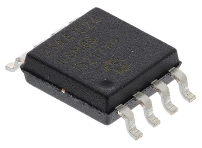 25AA1024-I/SM Microchip | Microchip 25AA1024-I/SM, 1Mbit Serial EEPROM Memory, 250ns 8-Pin SOIJ ...