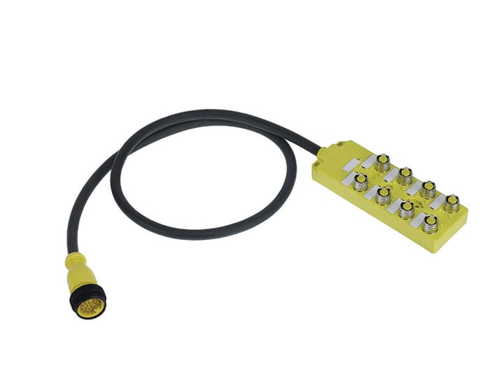 1201190008 Brad | Brad M12 Sensor Box, 4 Port, 1m Cable Length | 913 ...