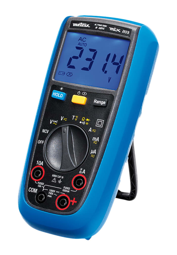 MTX203-Z Metrix | Metrix MTX203 Handheld Digital Multimeter, True RMS ...