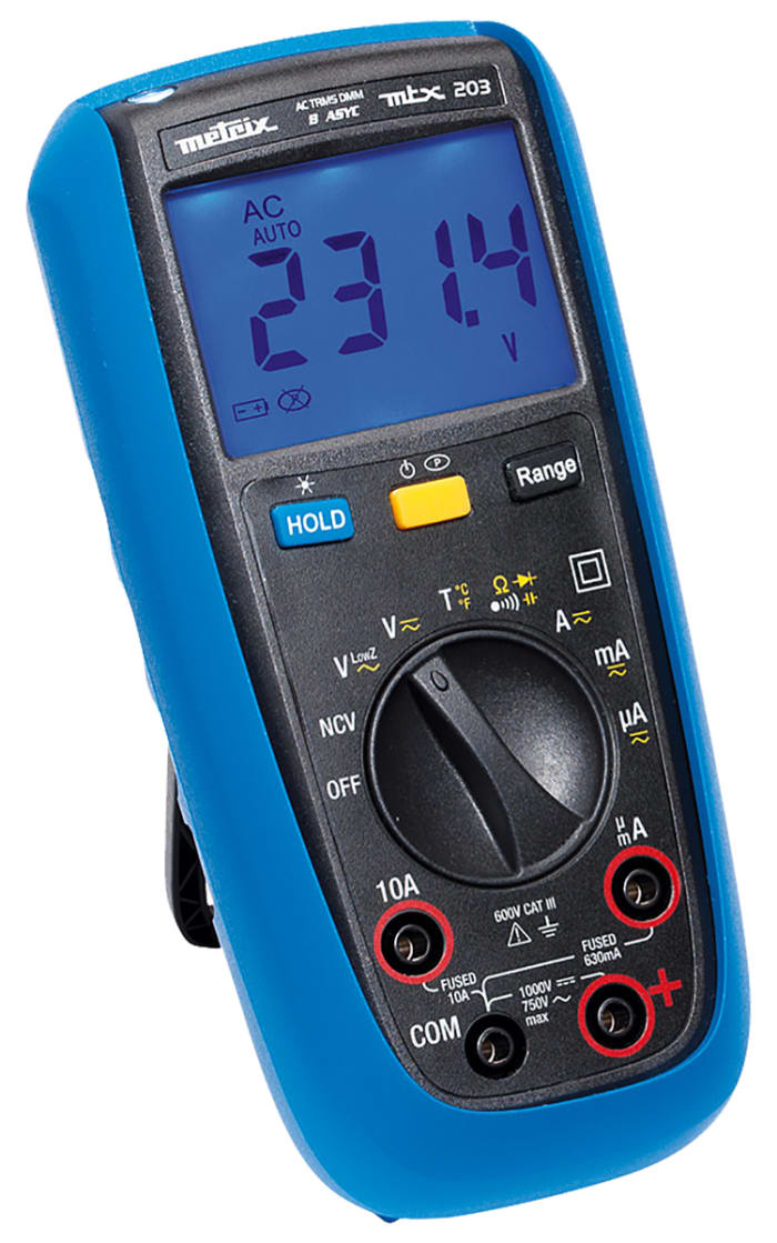 MTX203-Z Metrix | Metrix MTX203 Handheld Digital Multimeter, True RMS ...