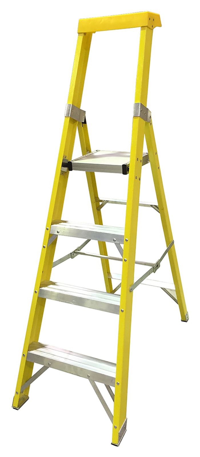RS PRO | RS PRO Fibreglass 4 steps Step Ladder, 0.94m platform height ...