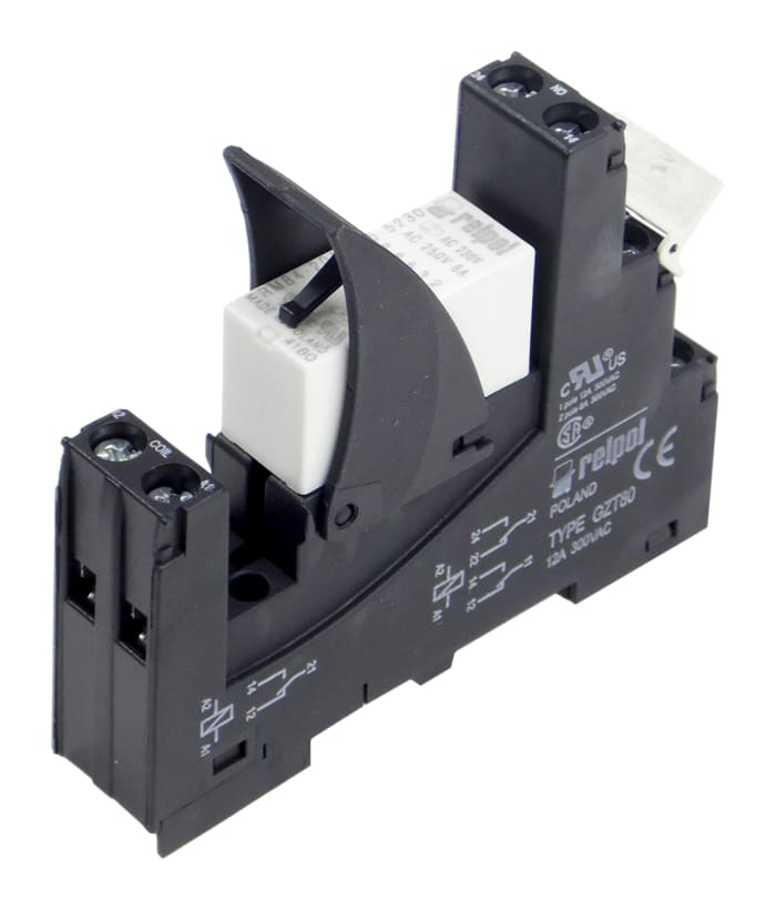 RM2-00T-230A Relpol | Relpol Interface Relay, DIN Rail Mount, 230V ac ...