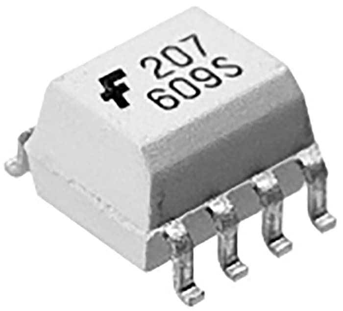 HCPL0601R2 onsemi | onsemi, HCPL0601R2 DC Input Logic Gate Output Optocoupler, Surface Mount, 8 ...