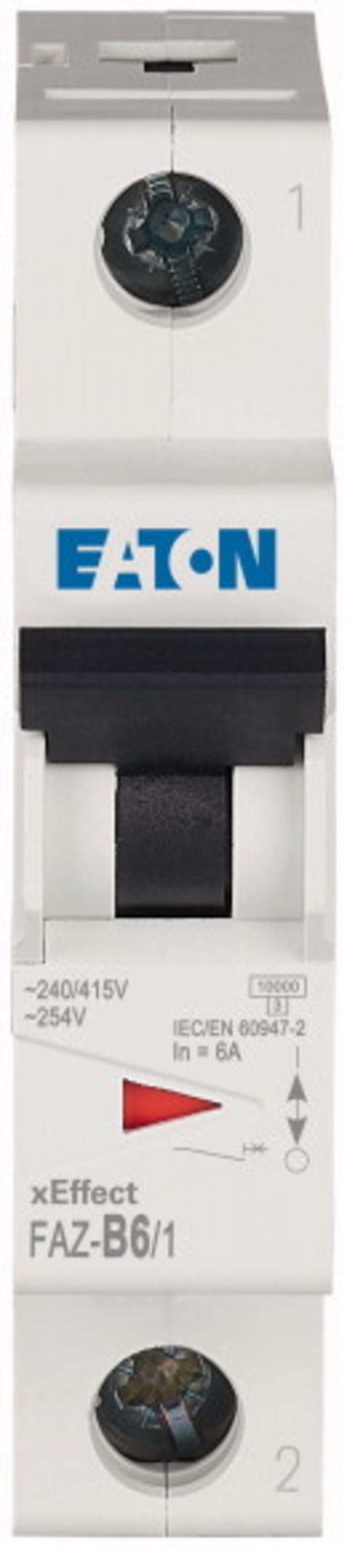 278529 FAZ-B6/1 Eaton | Eaton xEffect MCB, 1P, 6A Curve B, 240V AC, 48V DC, 10 kA Breaking ...