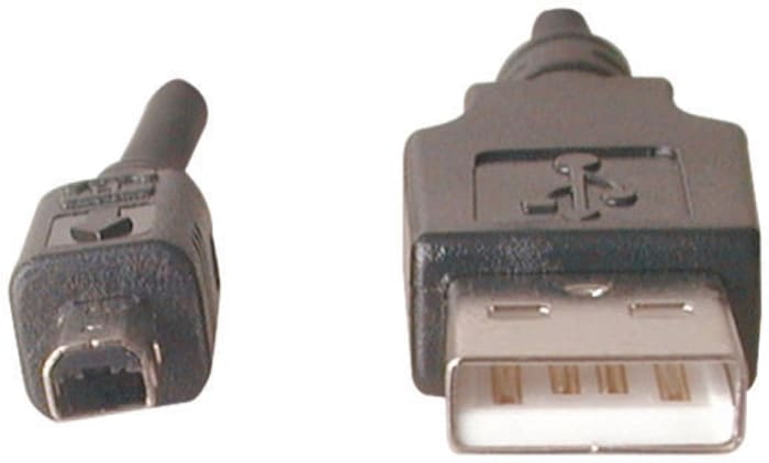 88732-8602 Molex | Molex USB 2.0, Male USB A to Male Mini USB B, 1m ...